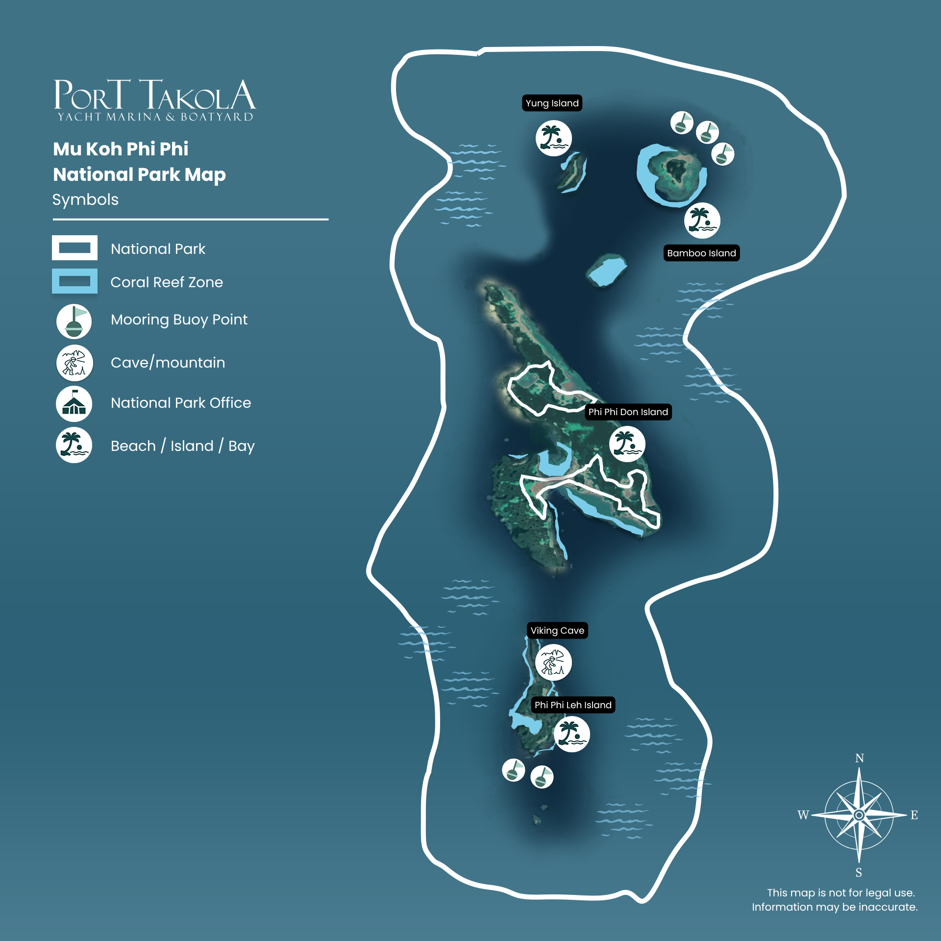 Phi Phi Islands Map Guide for Yacht Owners – Plan Your Trip with ...